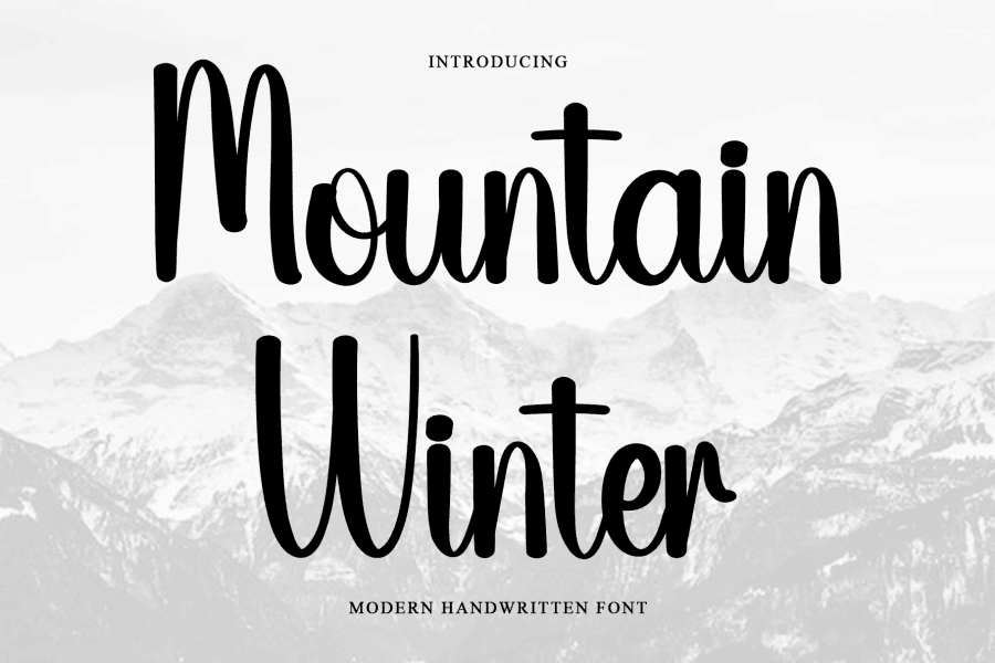 Mountain Winter Font · 1001 Fonts
