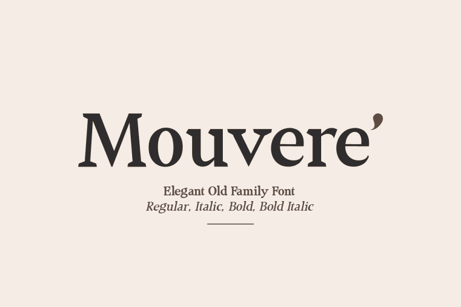 Mouvere' Font Family · 1001 Fonts