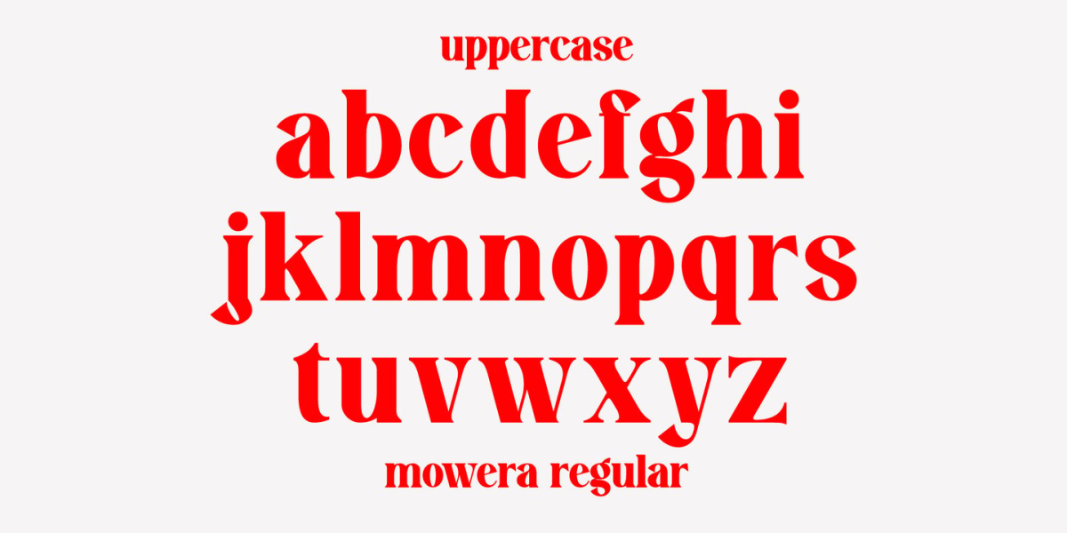 Mowera Font · 1001 Fonts