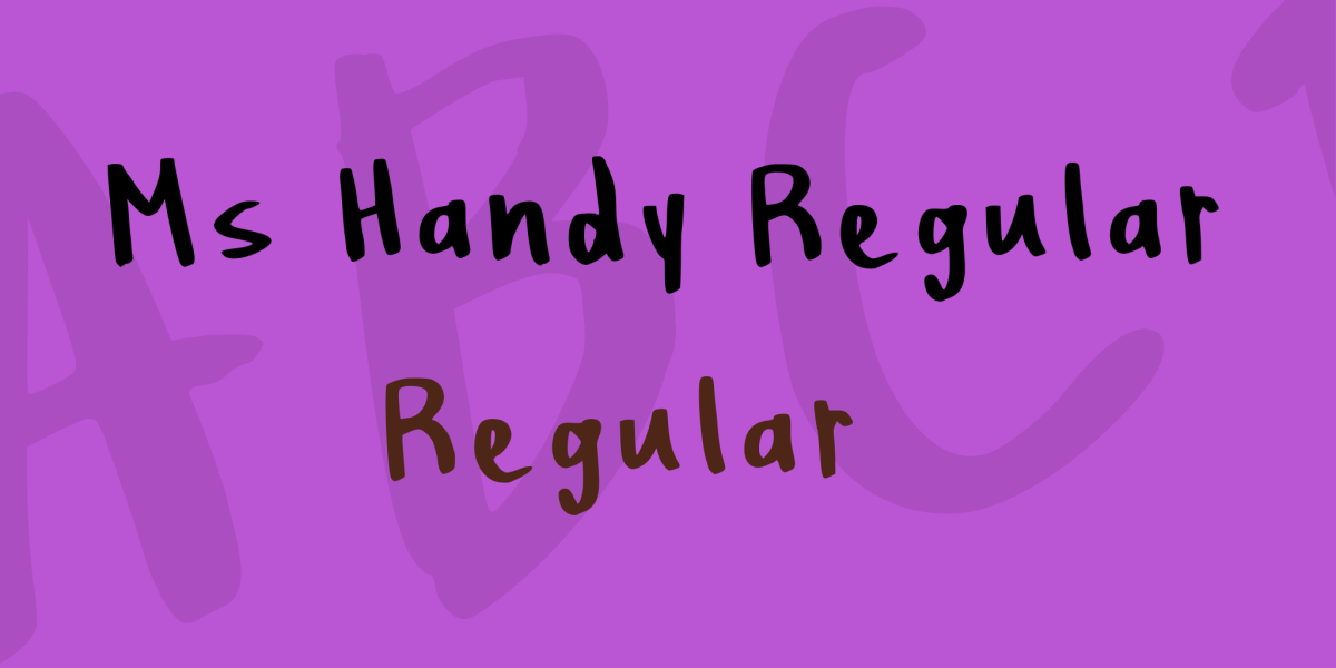 Ms Handy Regular Font · 1001 Fonts