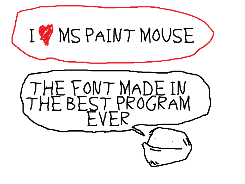 Ms Paint Mouse Font · 1001 Fonts