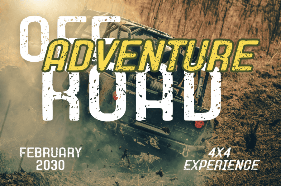 Mud Track Font · 1001 Fonts