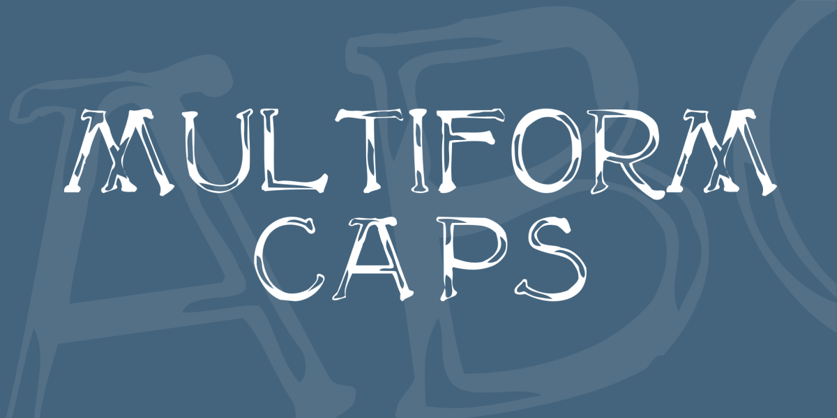 Multiform Caps Font · 1001 Fonts