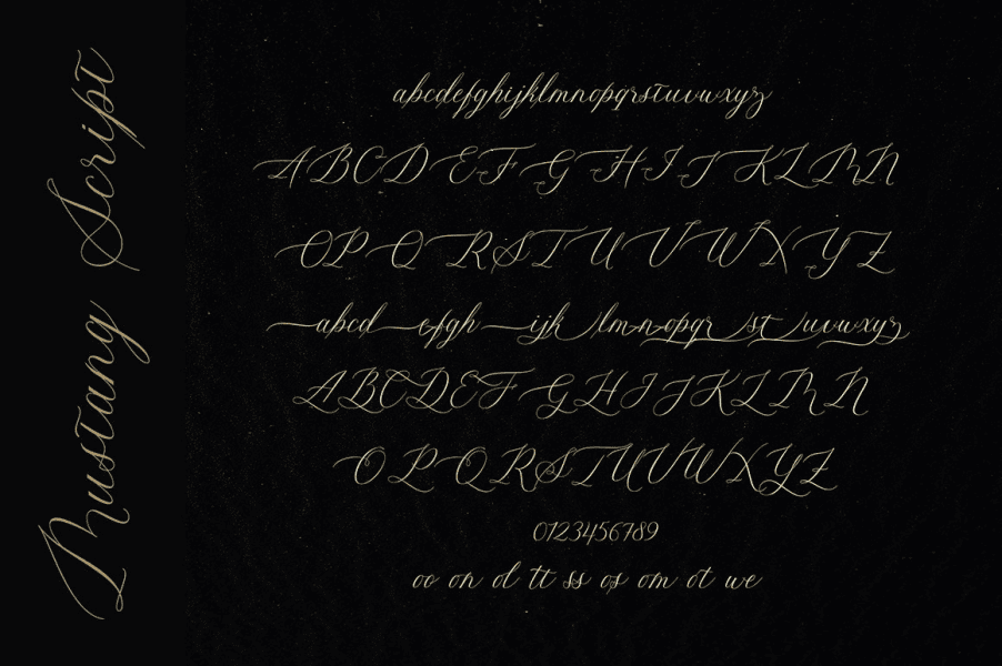 Mustang Script Font · 1001 Fonts