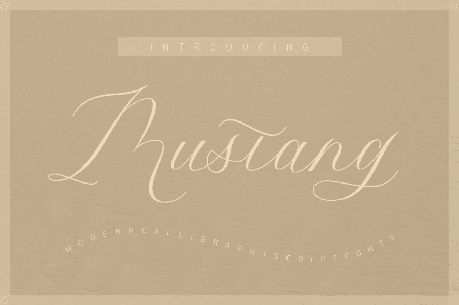 Mustang Script Font · 1001 Fonts