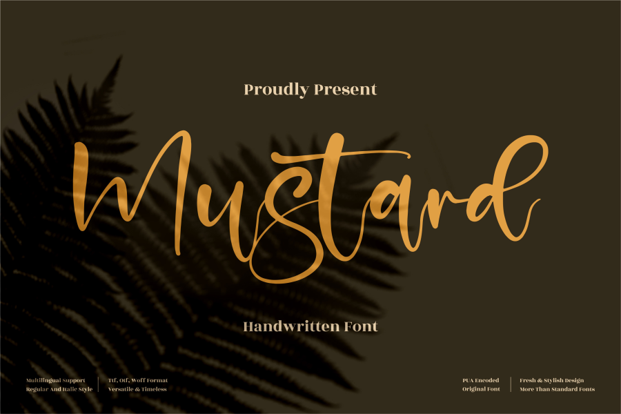 Mustard Font Family · 1001 Fonts