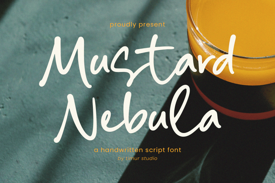 Mustard Nebula Font · 1001 Fonts