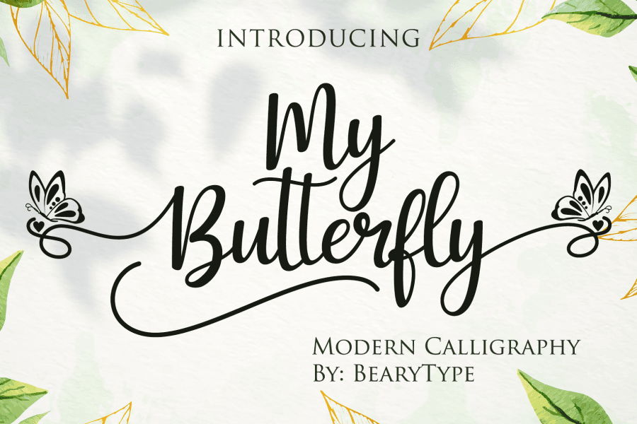 My Butterfly Font · 1001 Fonts