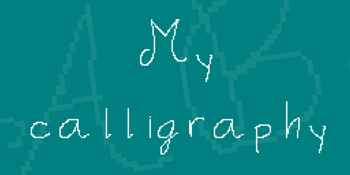 My calligraphy Font · 1001 Fonts