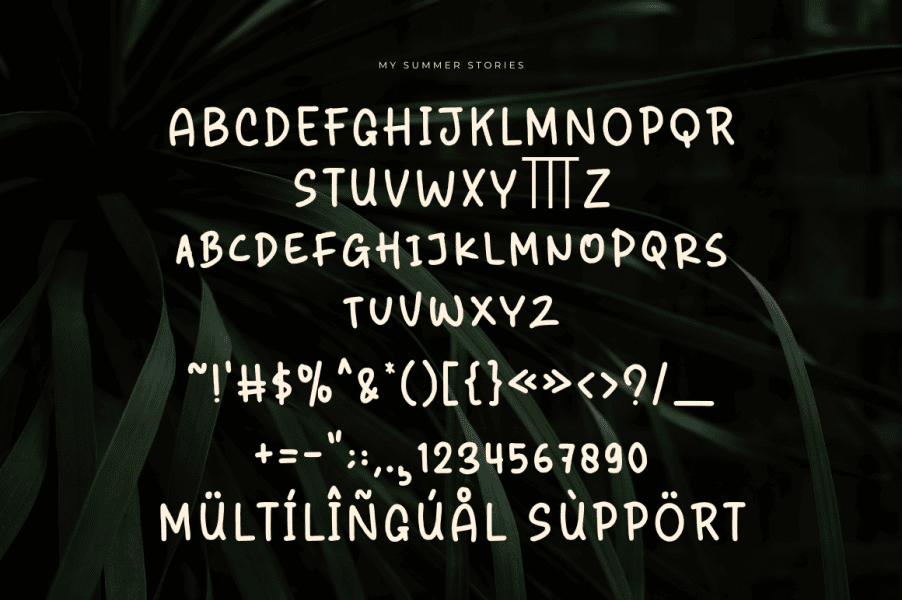 My Summer Stories Script Font · 1001 Fonts