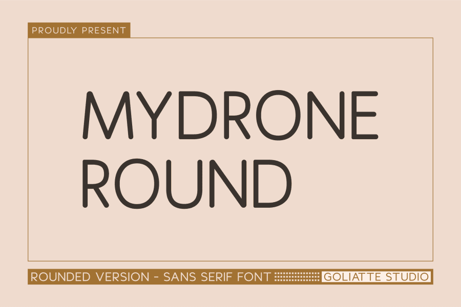 Mydrone Round Font · 1001 Fonts