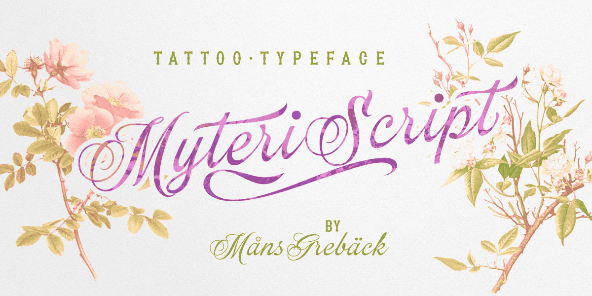 Myteri Script PERSONAL USE ONLY Font Family · 1001 Fonts
