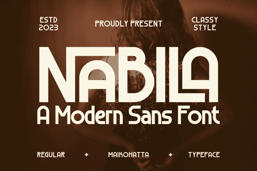 NABILA Font · 1001 Fonts