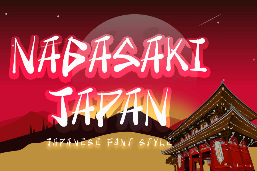 Nagasaki Japan Demo Font · 1001 Fonts