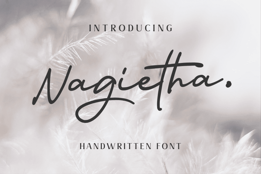 Nagietha Font · 1001 Fonts
