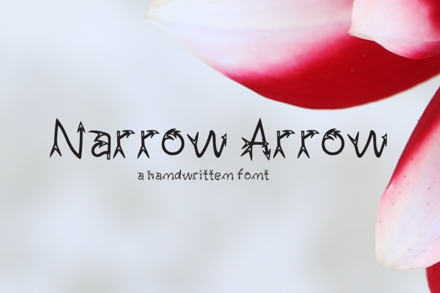 Narrow Arrow Typeface Font · 1001 Fonts