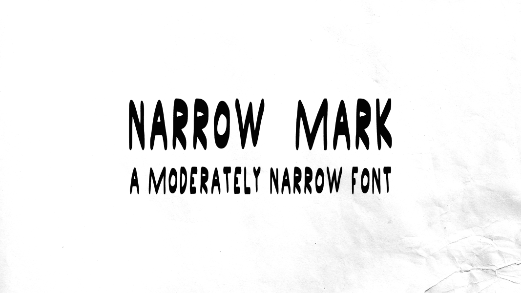 Narrow Mark Font · 1001 Fonts