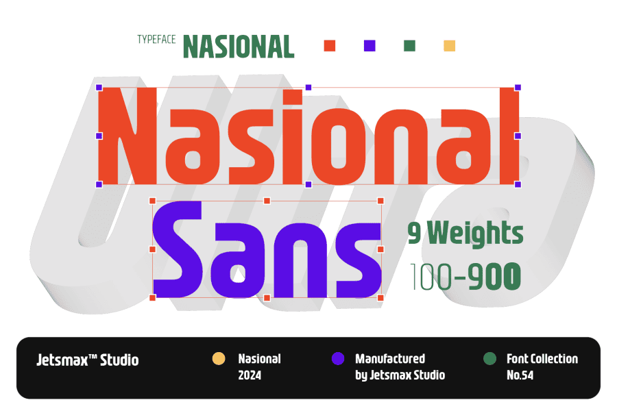 Nasional Sans Font Family · 1001 Fonts