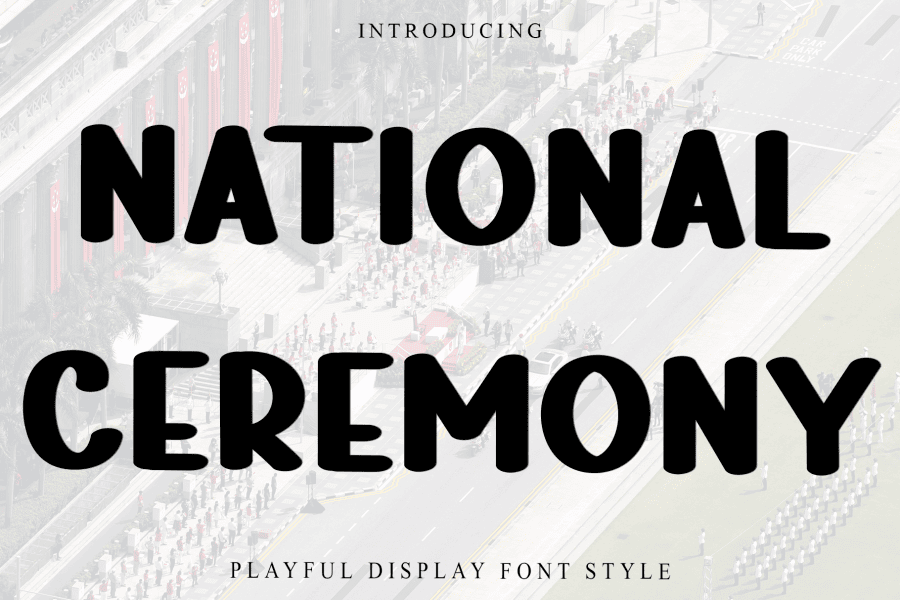 National Ceremony Font · 1001 Fonts
