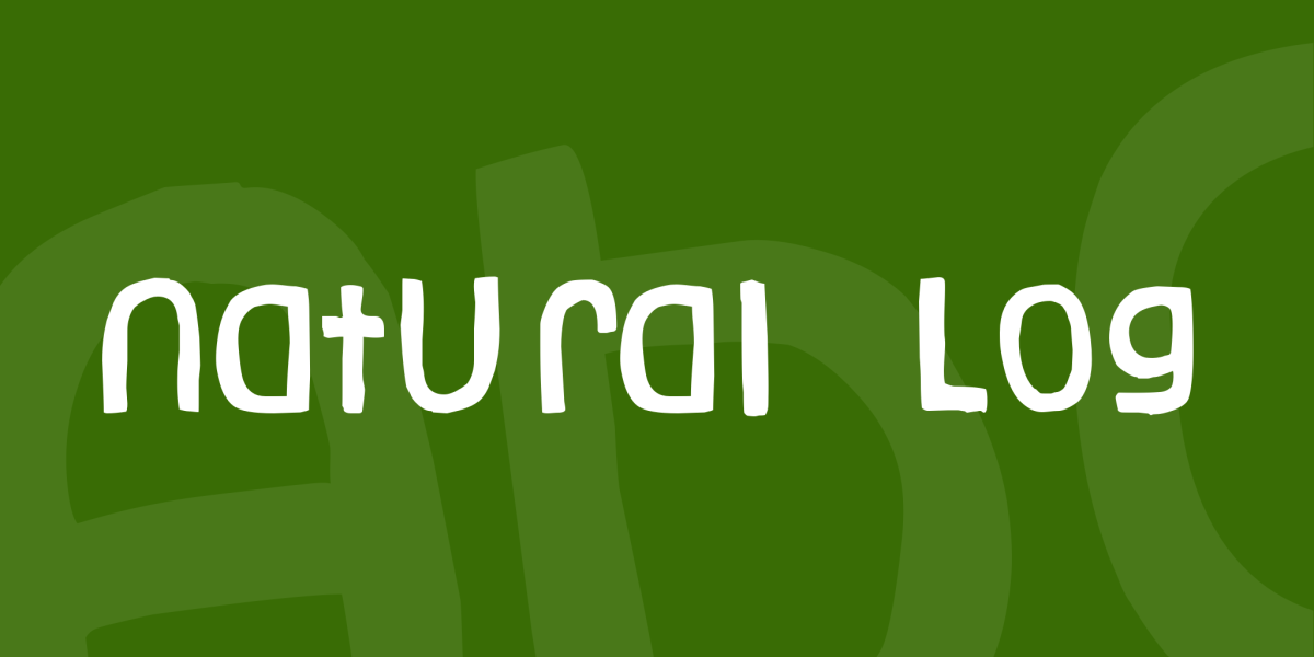 Natural Log Font · 1001 Fonts