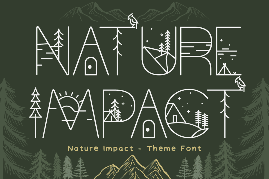 18 Free Trees Fonts · 1001 Fonts
