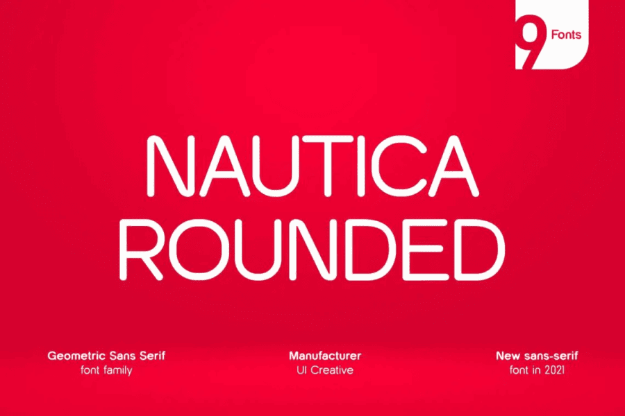 Nautica Rounded Font Family · 1001 Fonts