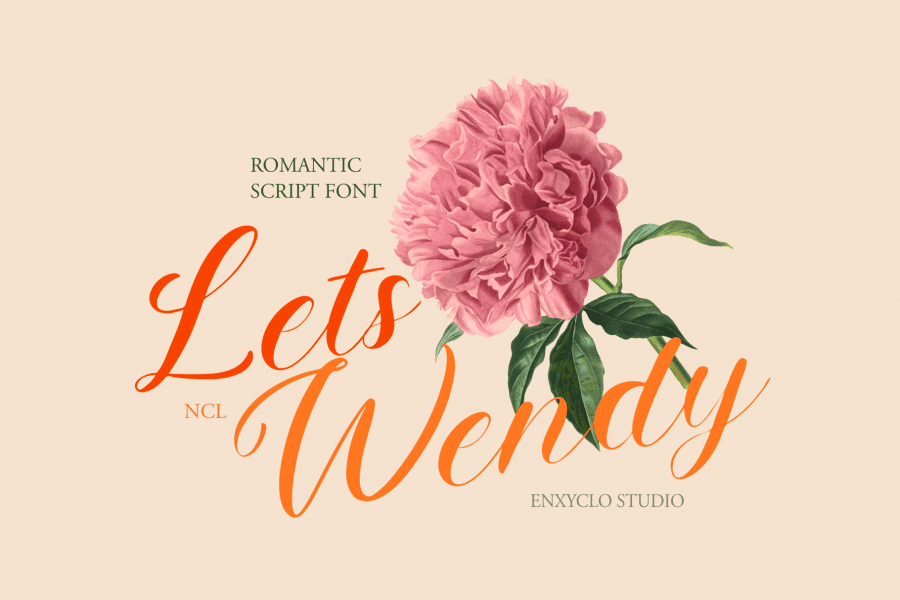 NCL Lets Wendy Font · 1001 Fonts