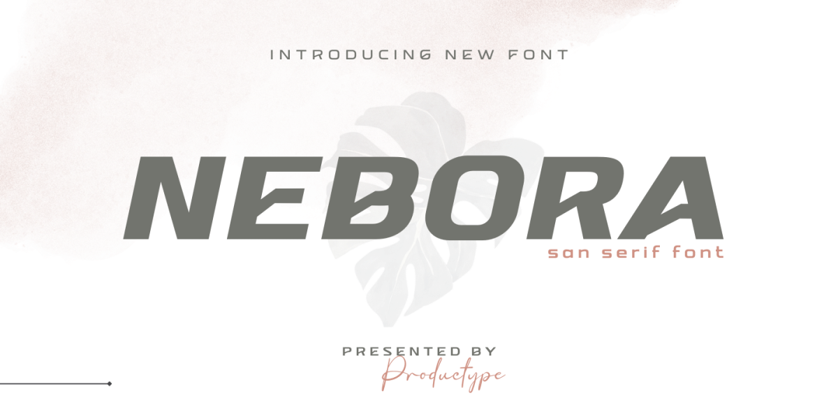 NEBORA Font Family · 1001 Fonts