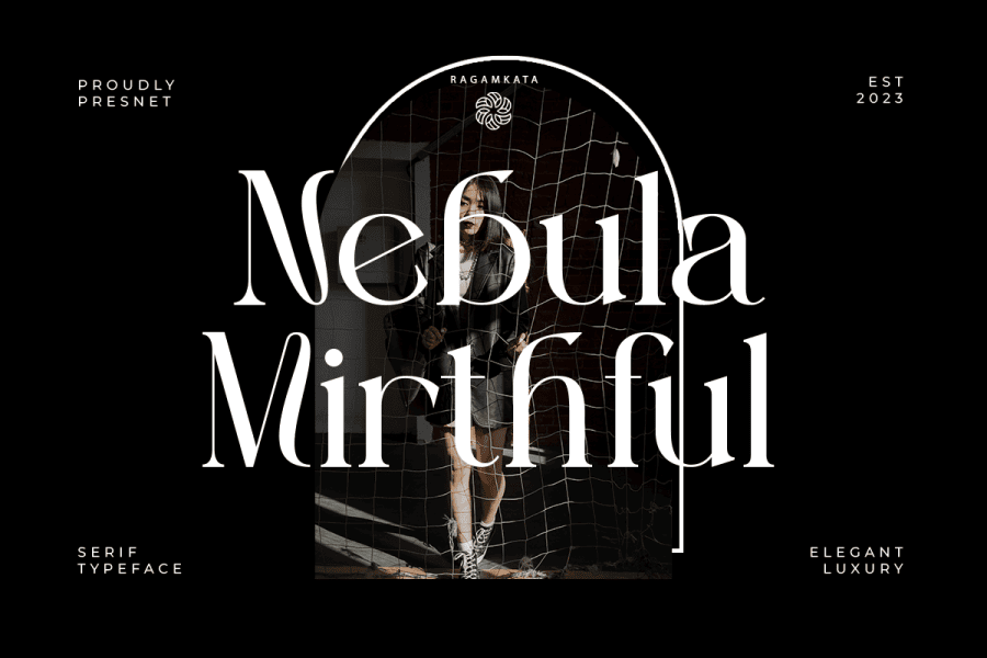 Nebula Mirthful DEMO Font · 1001 Fonts