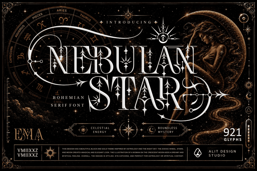 1 Free Celestial, Enchanting, Esoteric Font · 1001 Fonts