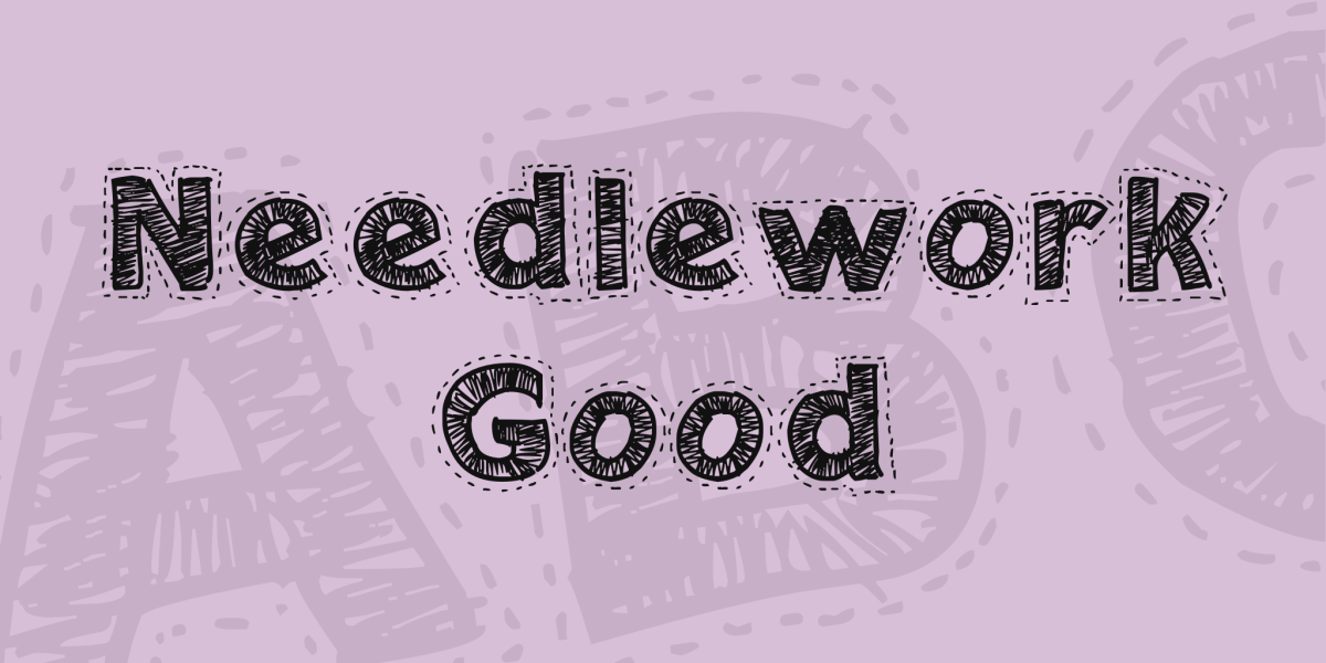 Needlework Good Font · 1001 Fonts