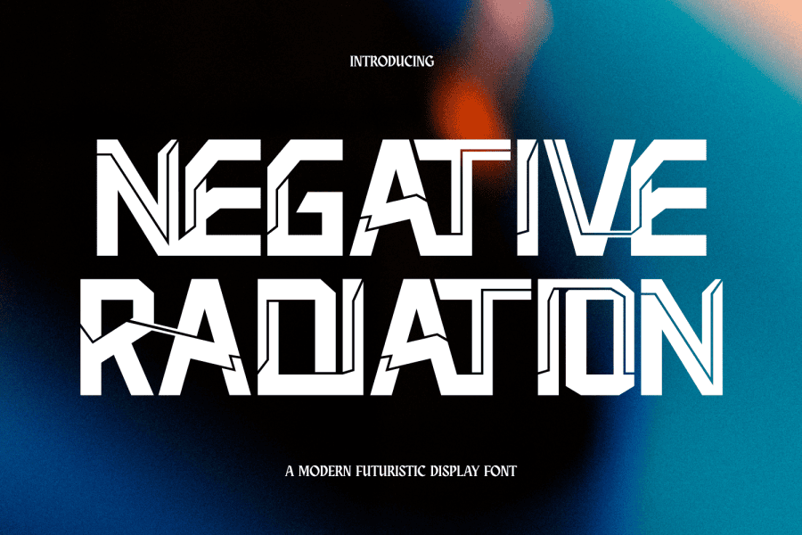1 Free Negative Radiation Font · 1001 Fonts