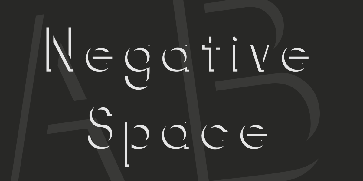 Negative Space Font · 1001 Fonts