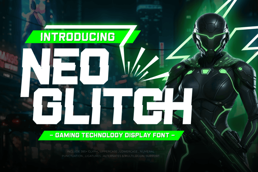 Neo Glitch Trial Font · 1001 Fonts