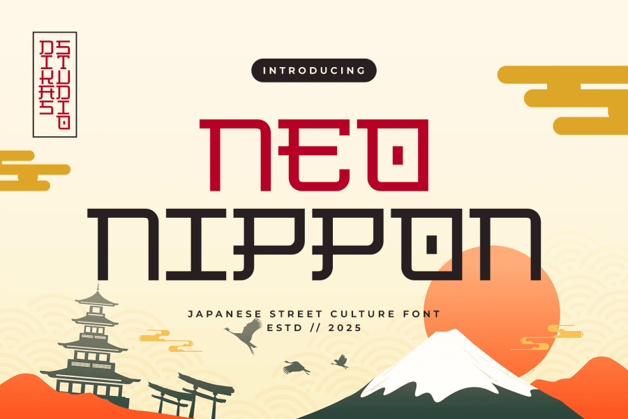 Neo Nippon - Personal Use Font · 1001 Fonts