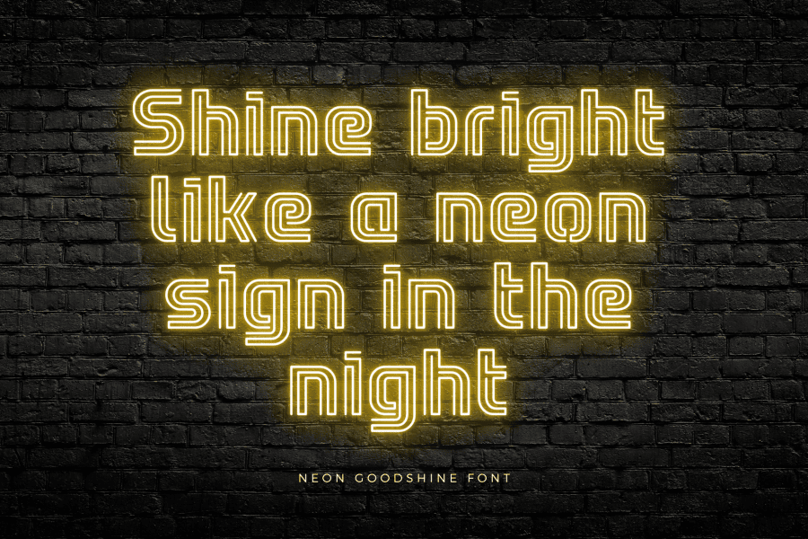 Neon Goodshine Font · 1001 Fonts