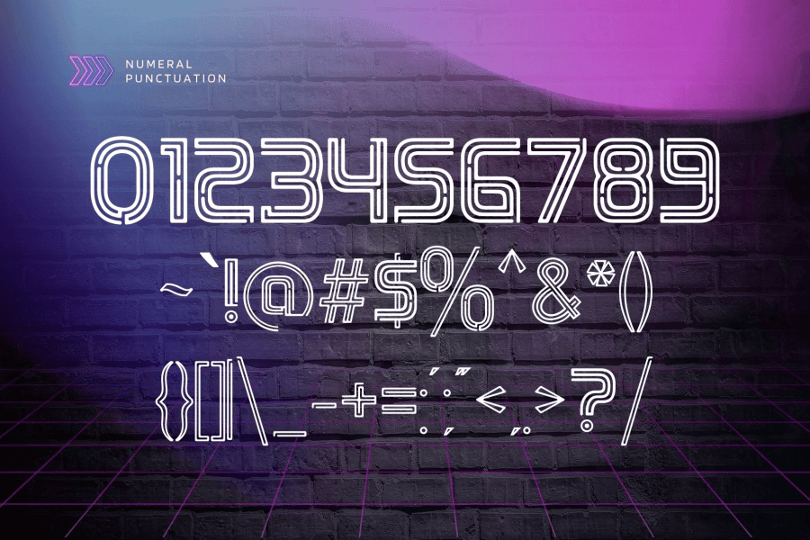Neon Hero - Demo Version Font · 1001 Fonts