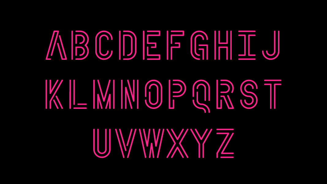Neon Sans Font · 1001 Fonts