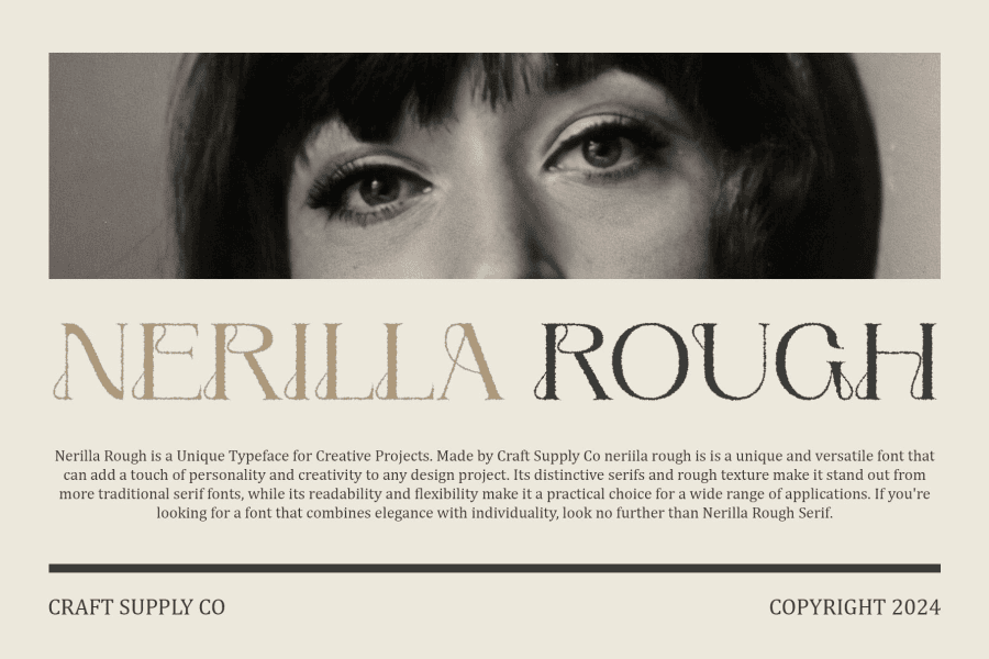 Nerilla Rough Demo Font · 1001 Fonts