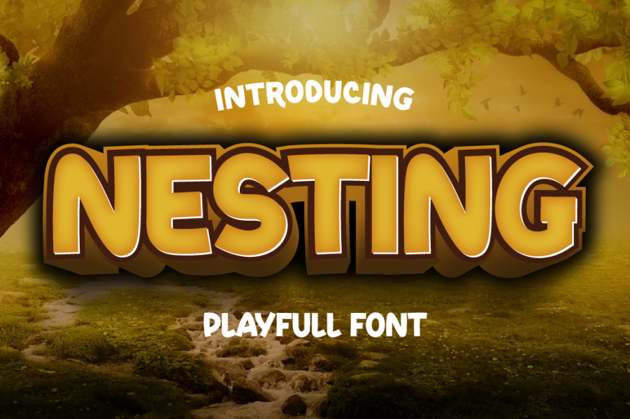 NESTING Font · 1001 Fonts