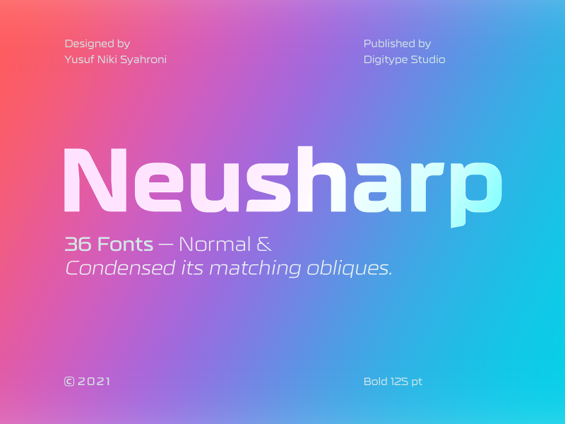 Neusharp Font · 1001 Fonts