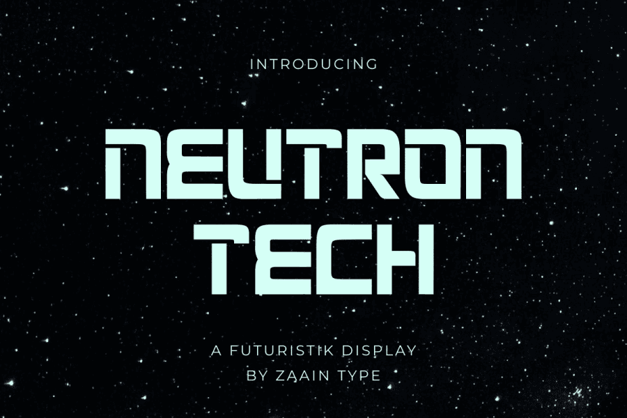 NEUTRON TECH Font · 1001 Fonts