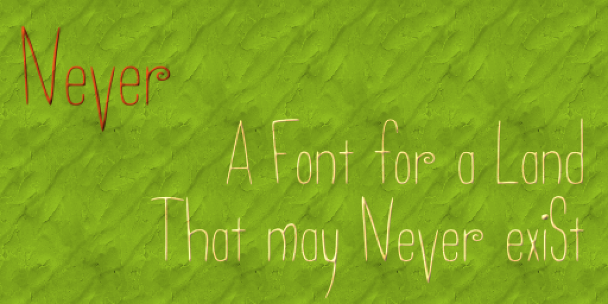 Never Font · 1001 Fonts