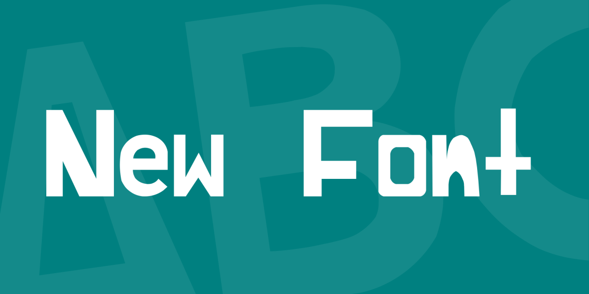New Font Font · 1001 Fonts