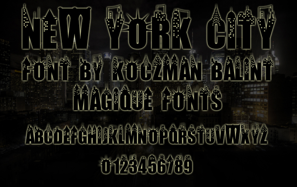 New York City Font · 1001 Fonts
