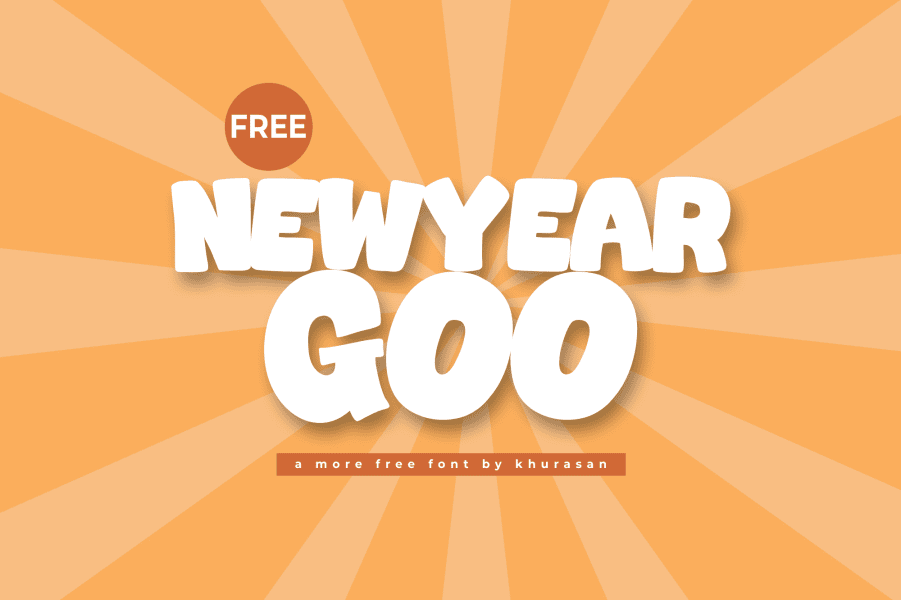 Newyear Goo Font · 1001 Fonts