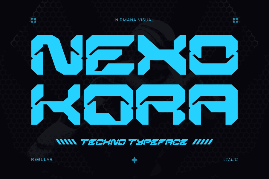 Nexokora Techno Font · 1001 Fonts