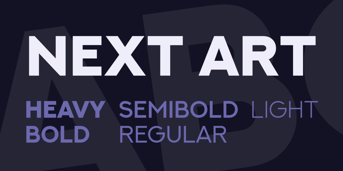 NEXT ART Font Family · 1001 Fonts