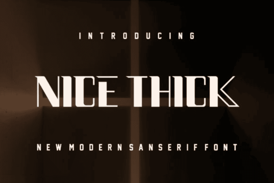 Nice Thick Font Font · 1001 Fonts