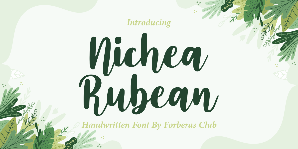Nichea Rubean Font · 1001 Fonts